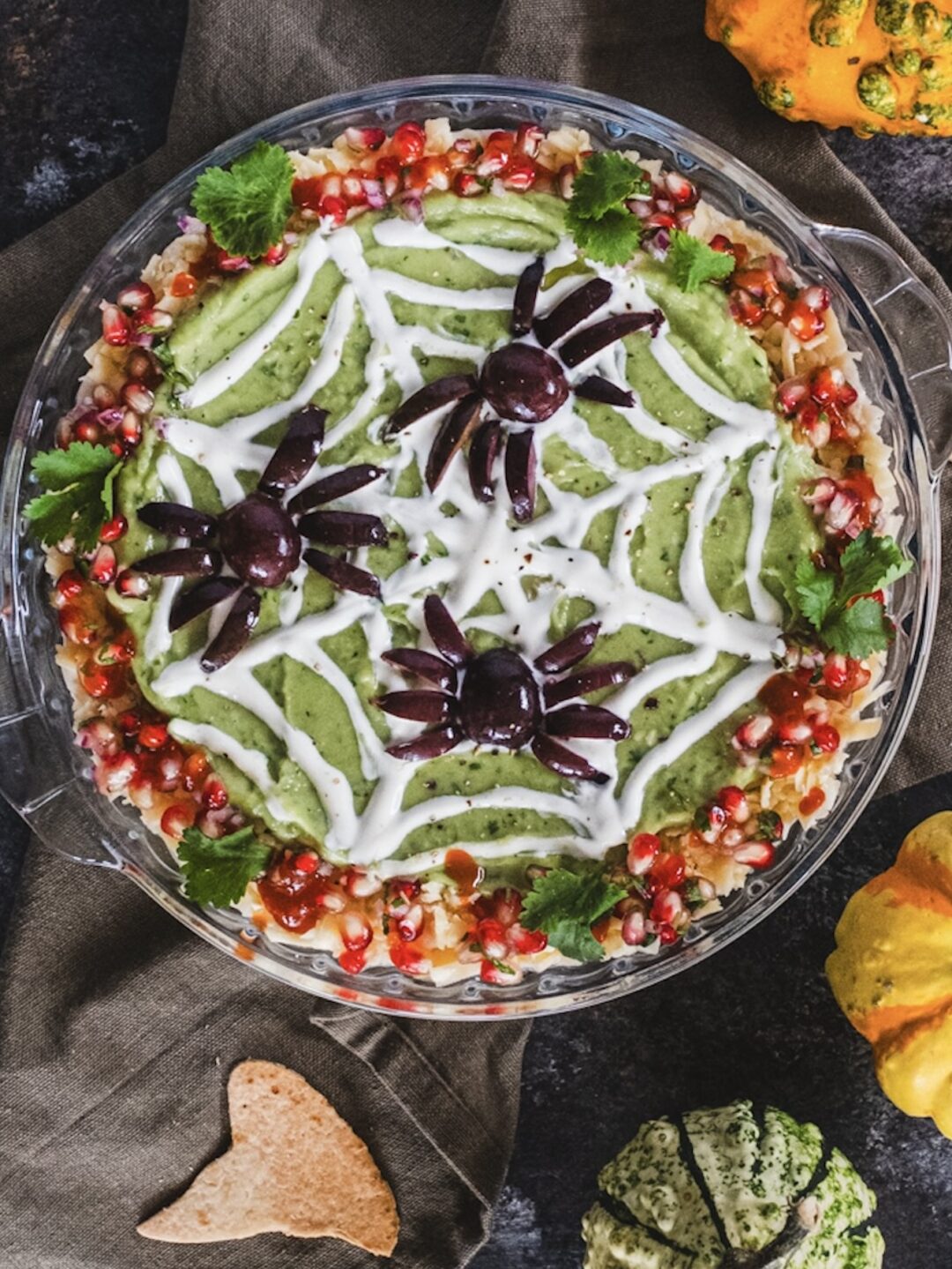 Dr. Gundry's Spooky 7 Layer Taco Dip Recipe (& Halloween Tortilla Chips)